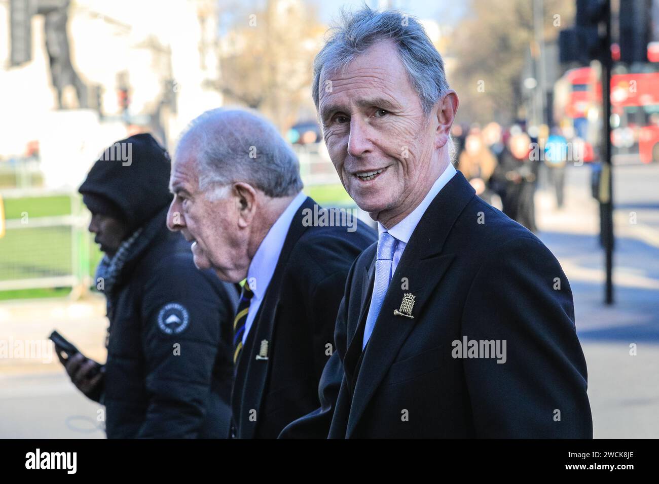 London, UK. 16th Jan, 2024. Nigel Evans, MP, Conservative, and others ...