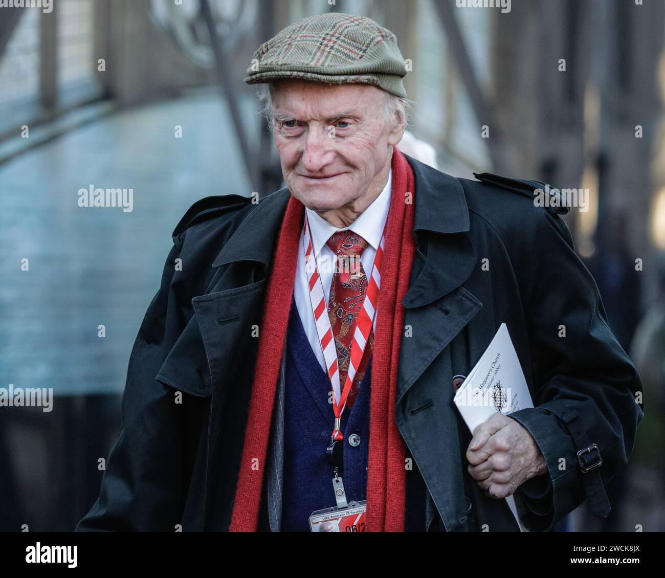 London, UK. 16th Jan, 2024. Lord Anderson of Swansea. Attendees at the ...