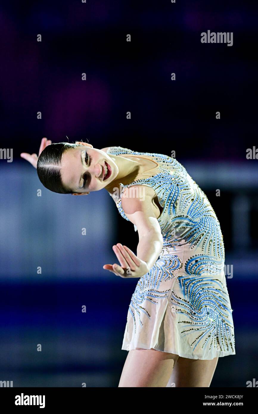Nina PINZARRONE (BEL), during Exhibition Gala, at the ISU European Figure Skating Championships ...