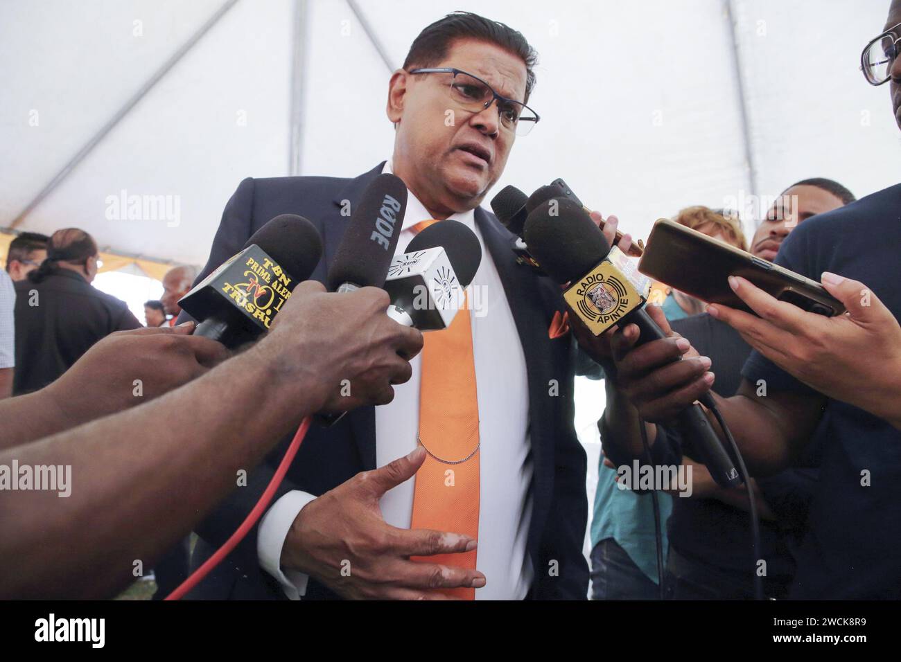 PARAMARIBO - Surinamese President Chan Santokhi during the celebration ...
