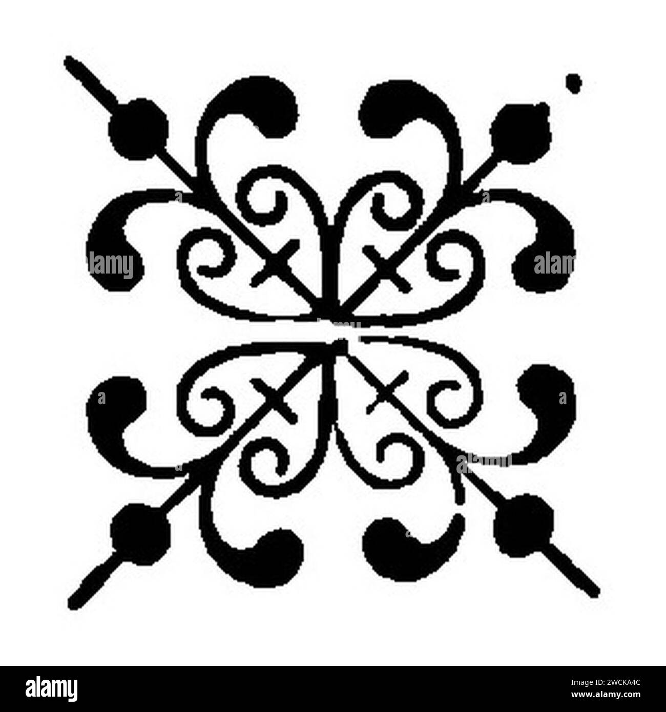 Original fleuron Black and White Stock Photos & Images - Alamy