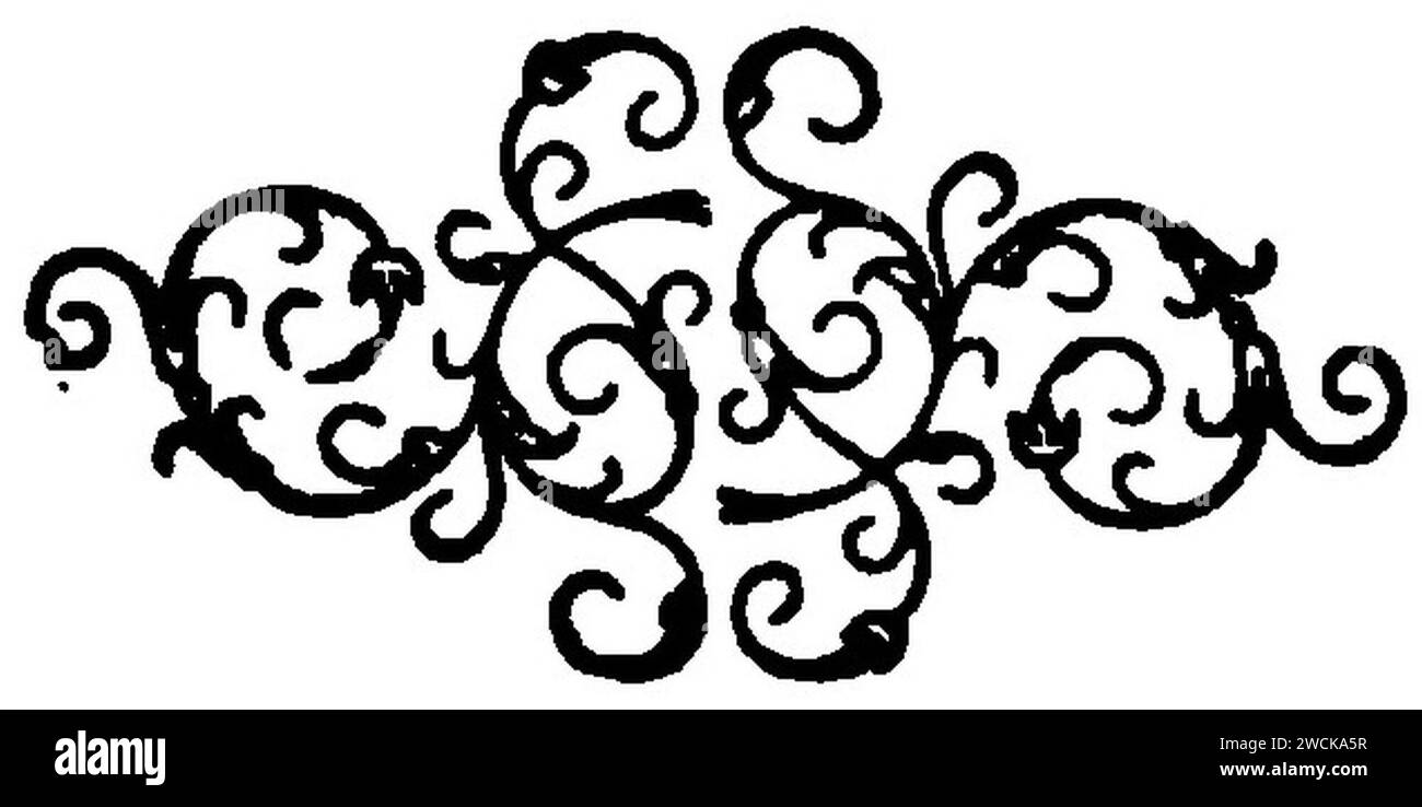 Original fleuron Black and White Stock Photos & Images - Alamy