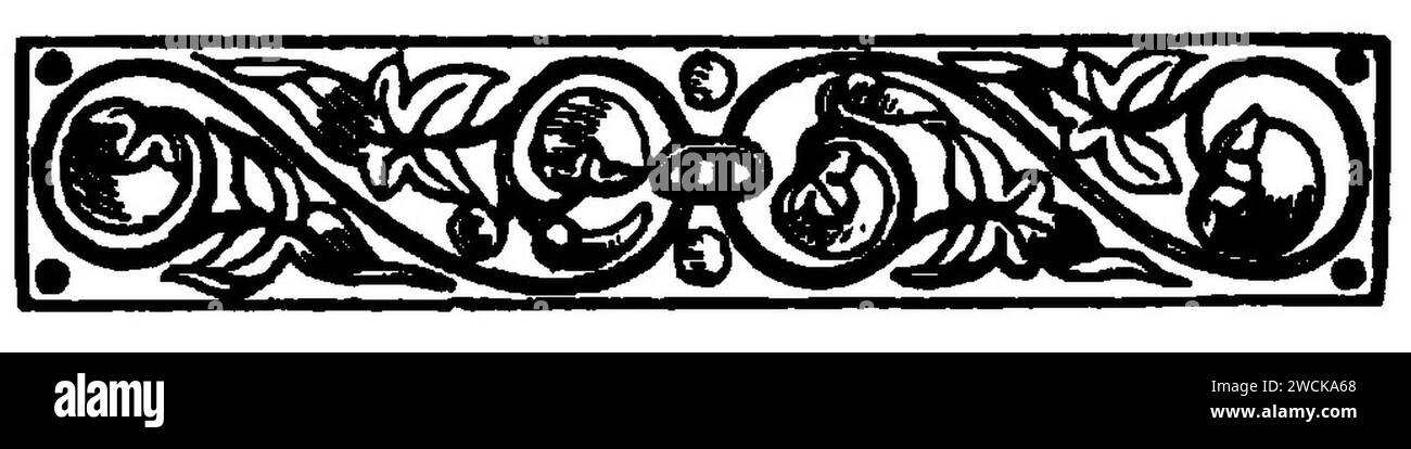 Original fleuron Black and White Stock Photos & Images - Alamy