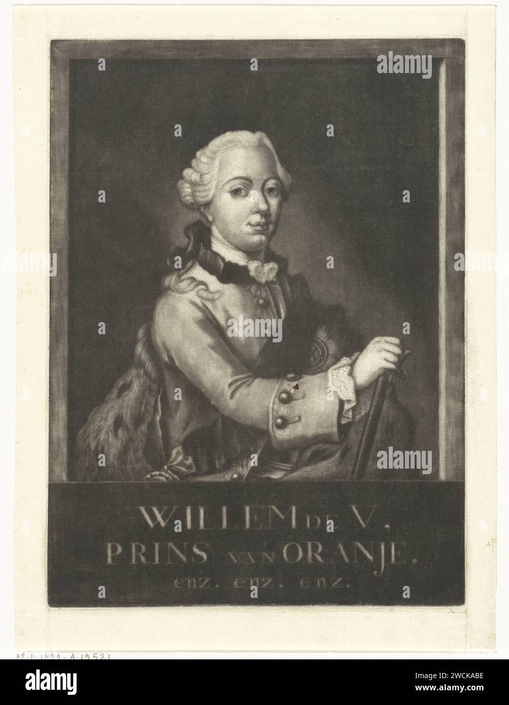 Portrait of William V, Prince of Orange and Nassau, Rienk Jelgerhuis ...