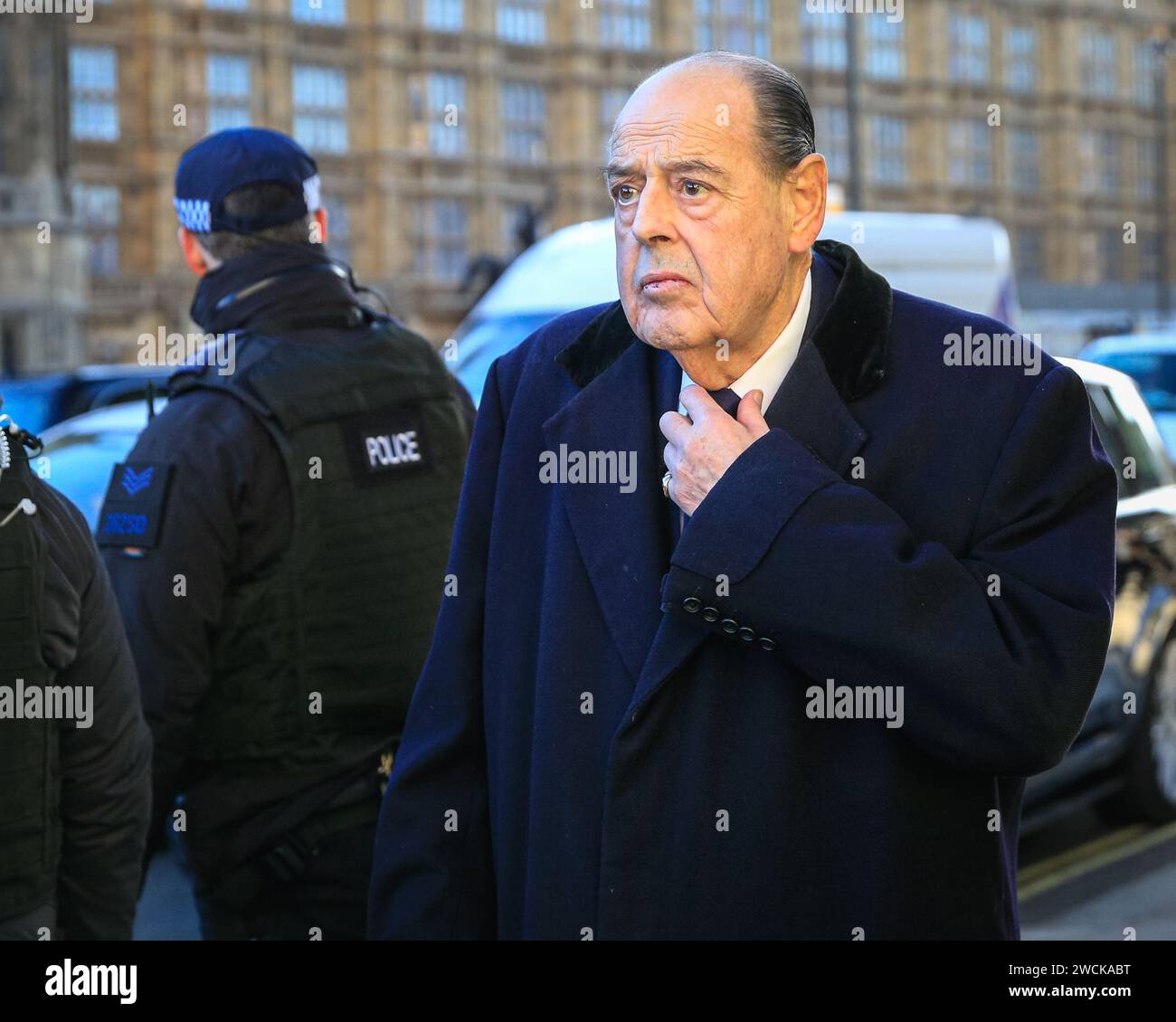 London, UK. 16th Jan, 2024. Nicholas Soames, Baron Soames of Fletching ...