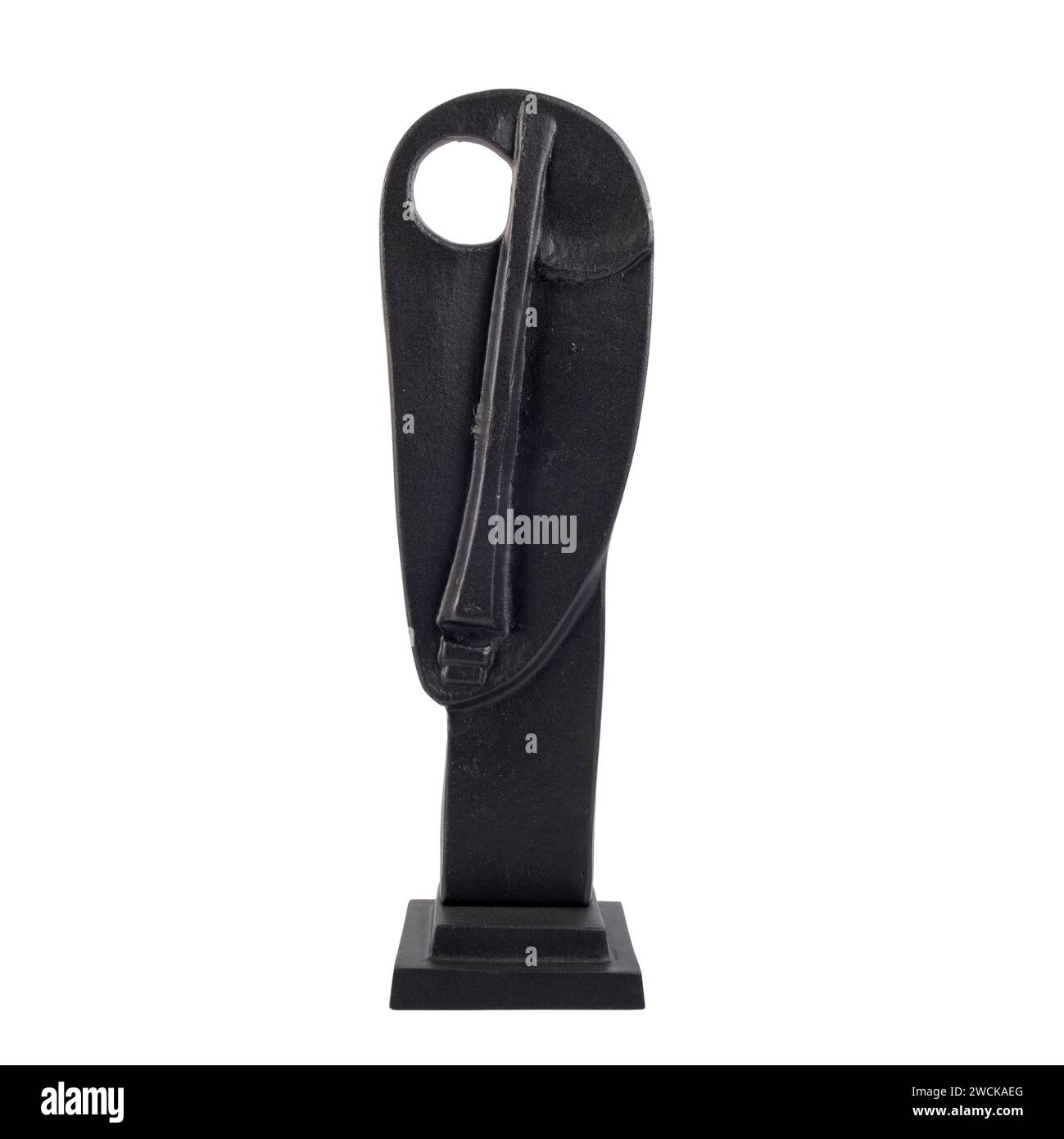 luxury decorative ceramic abstract human mask isolated on white Stock ...