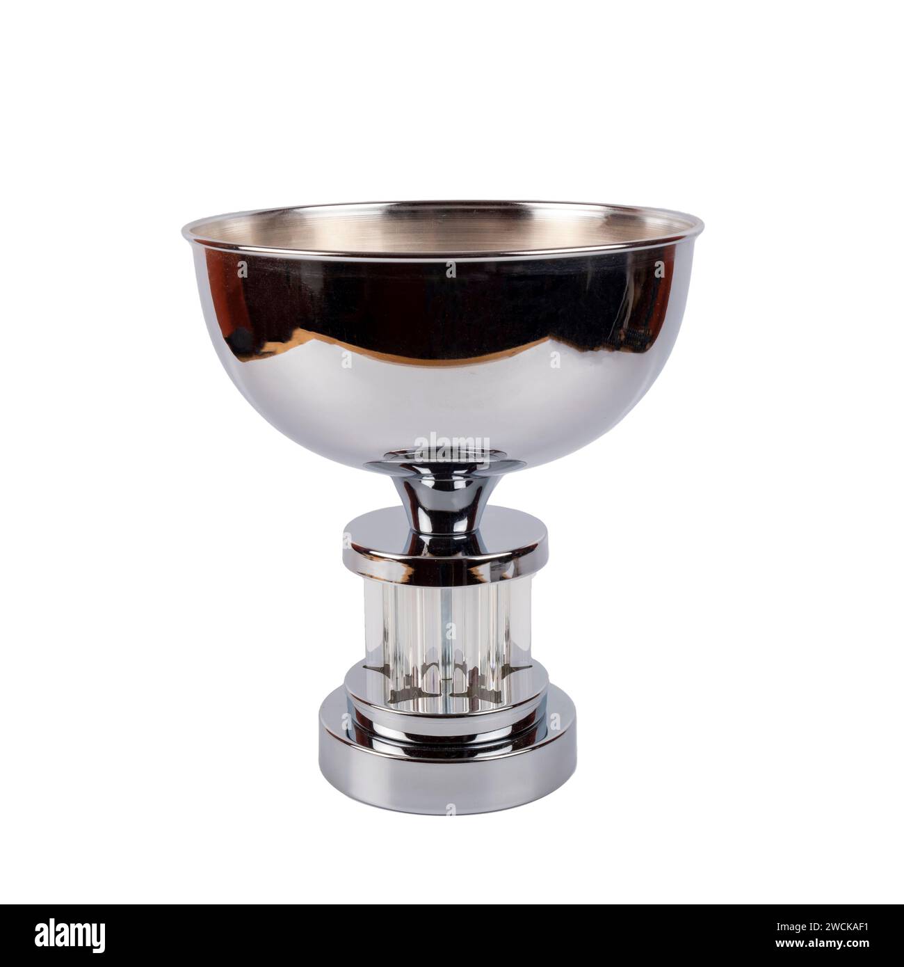 luxury decorative silver flower pot isolated on white Stock Photo - Alamy