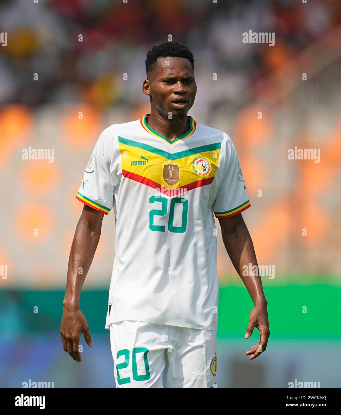 January 15 2024: Mouhamadou Habibou Diallo (Senegal) looks on during a ...