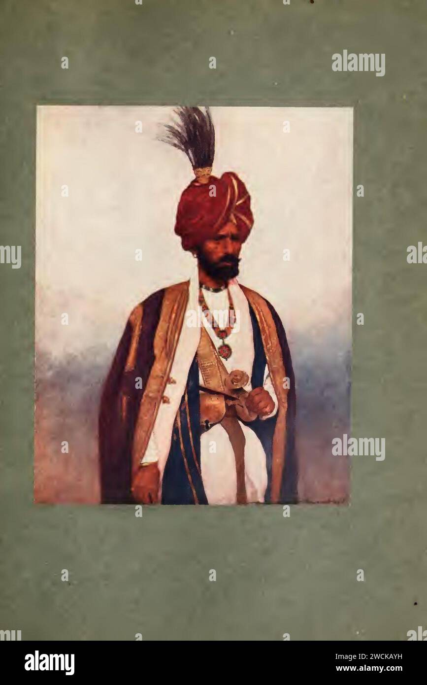 A Soldier of His Highness Dogra Sowar (The People of India Stock Photo ...