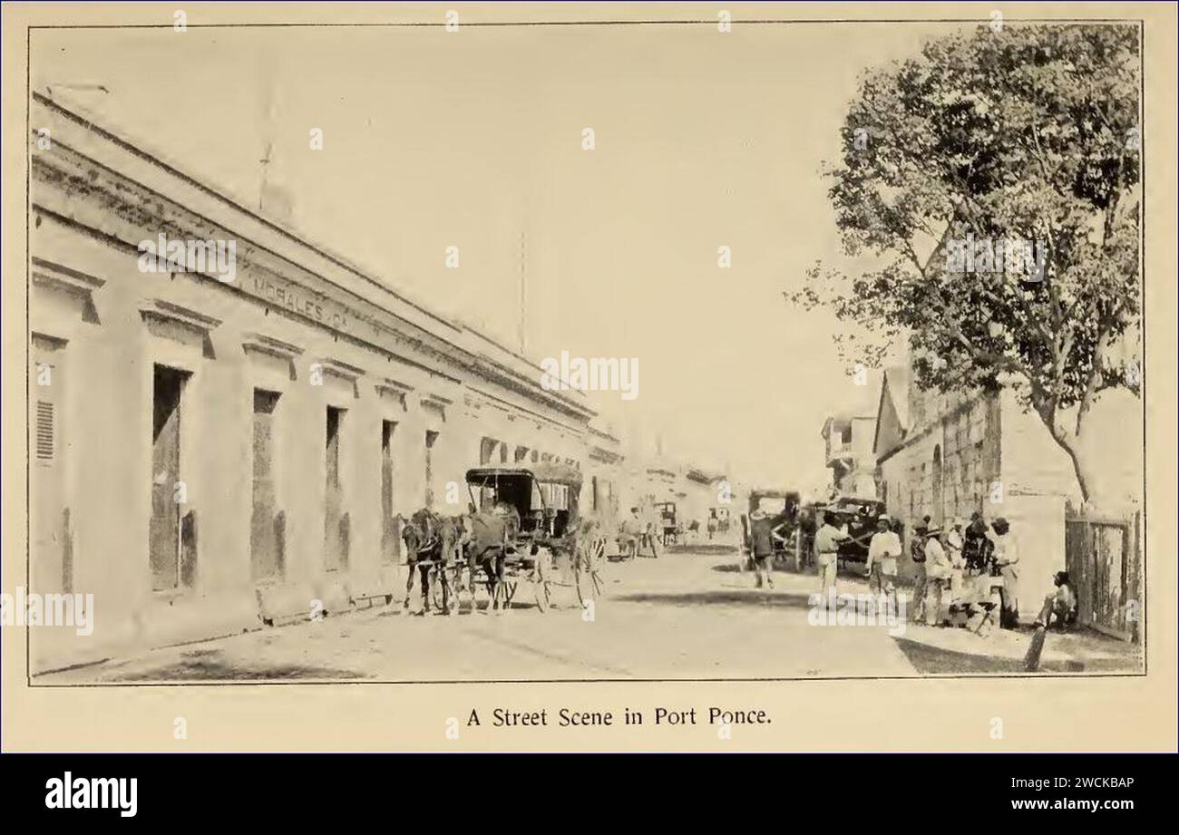 A Street Scene in Port Ponce, Puerto Rico Stock Photo - Alamy