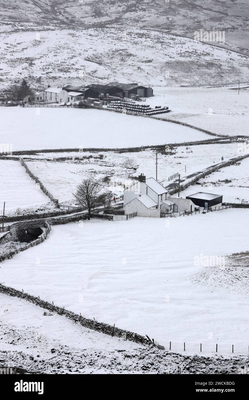Teesdale, County Durham, UK. 16th January 2024. UK Weather. With a ...