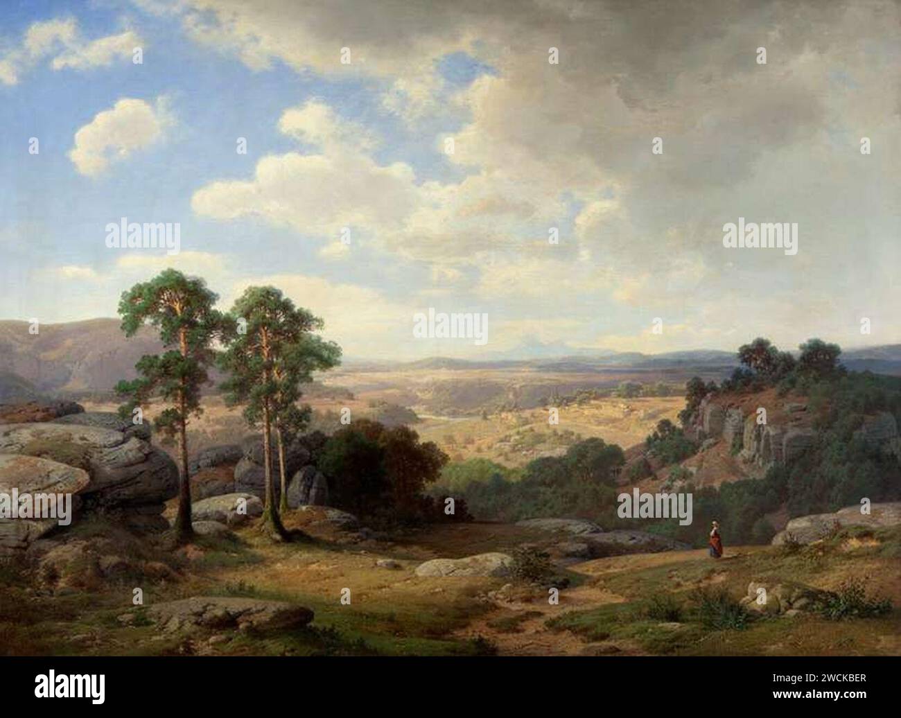A Summer Afternoon in the Hills by the River Jizera CZE NG.O 5414 Stock ...
