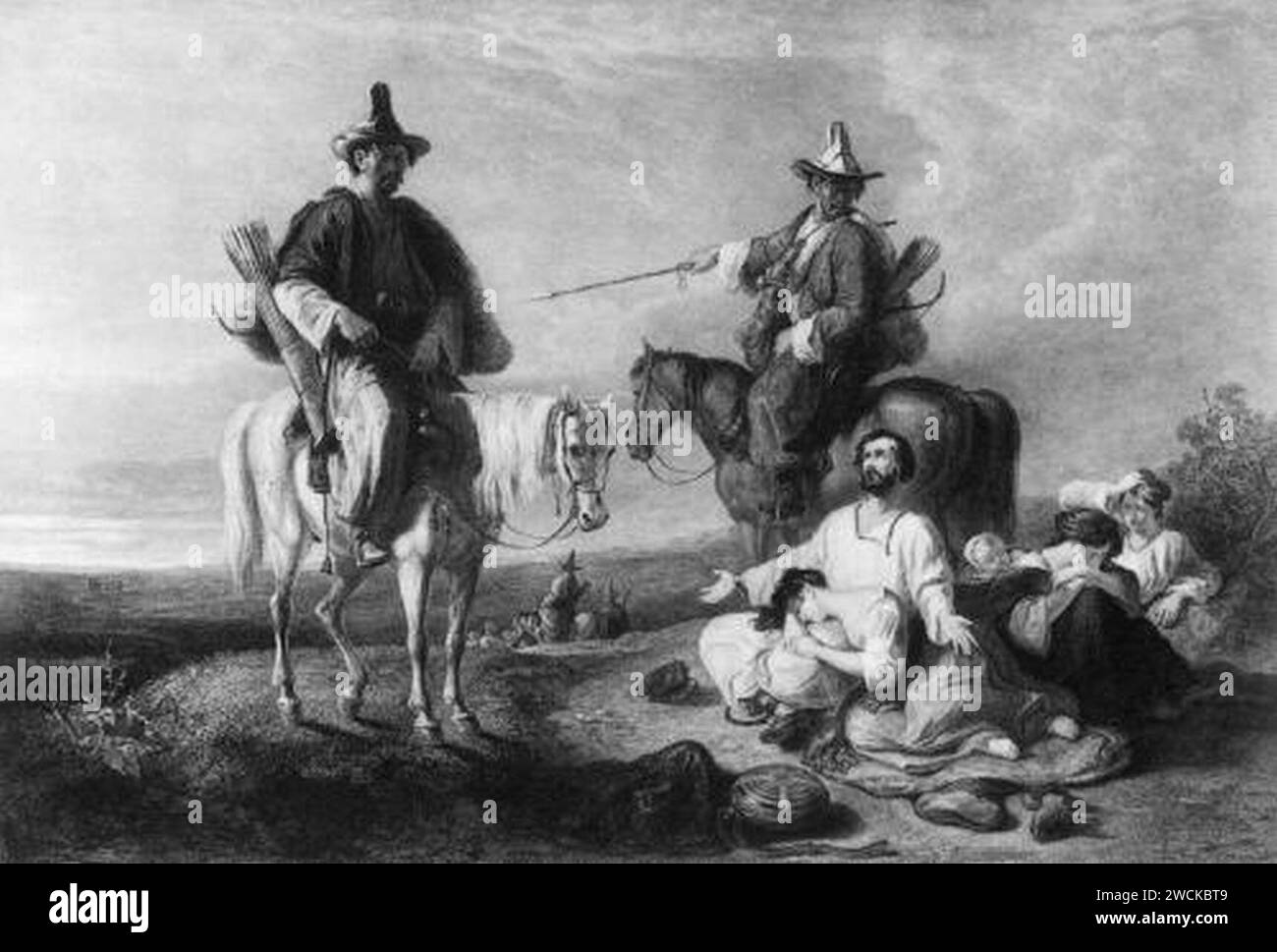 A Tartar Horseman - Study for Polish Exiles on their way to Siberia ...