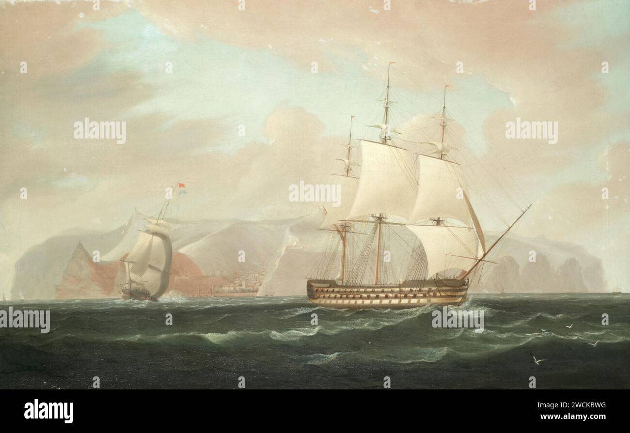 Three decked ship of the line hi-res stock photography and images - Alamy