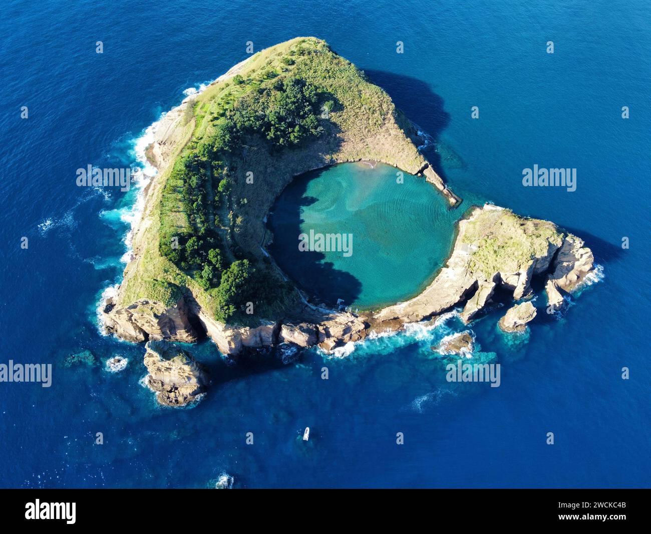 Volcanic island in the Azores Stock Photo - Alamy