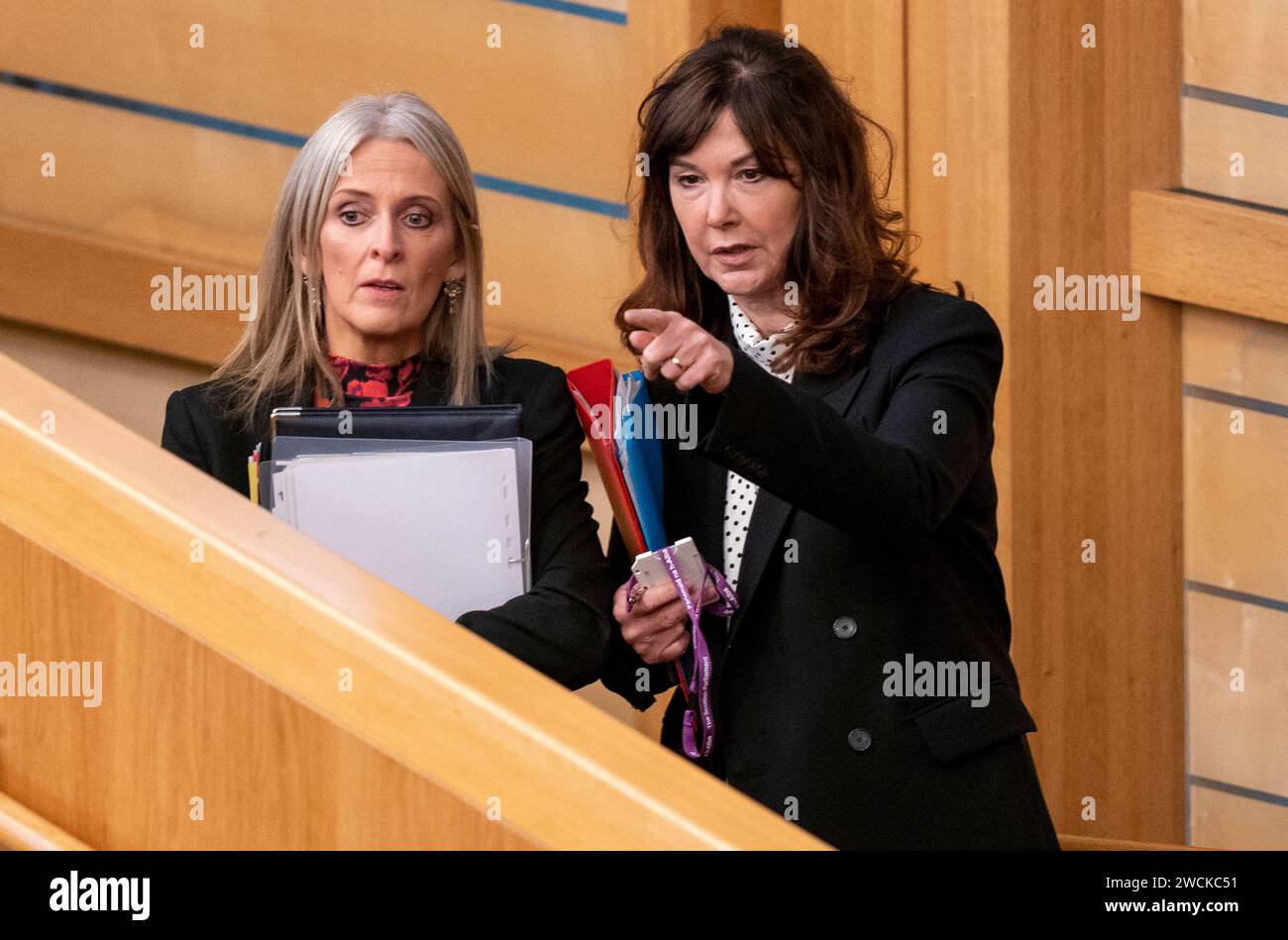 The Lord Advocate Dorothy Bain KC (right), with Solicitor General Ruth ...