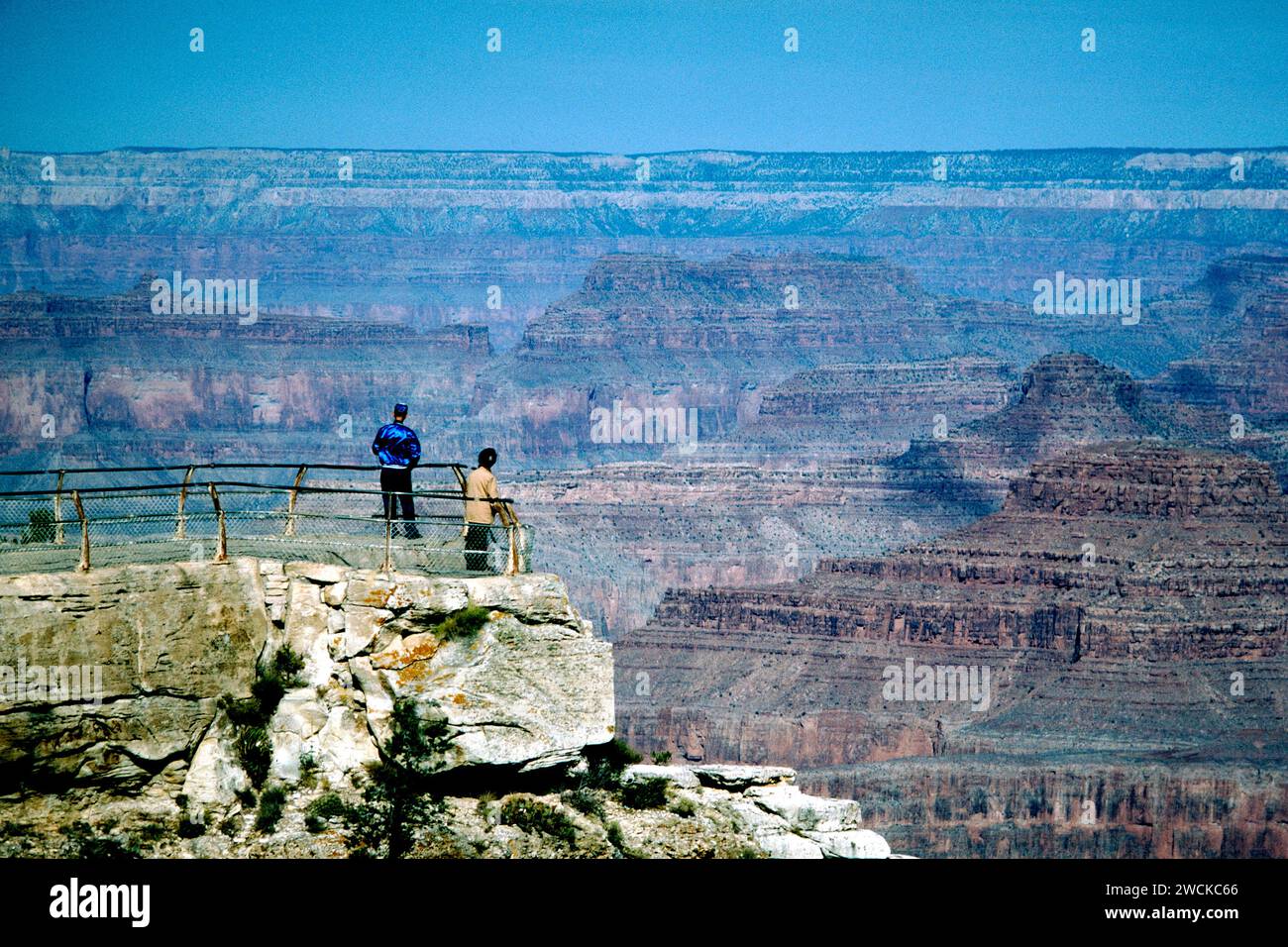 An aerial view of the Grand Canyon from the South Rim, Arizona, USA ...