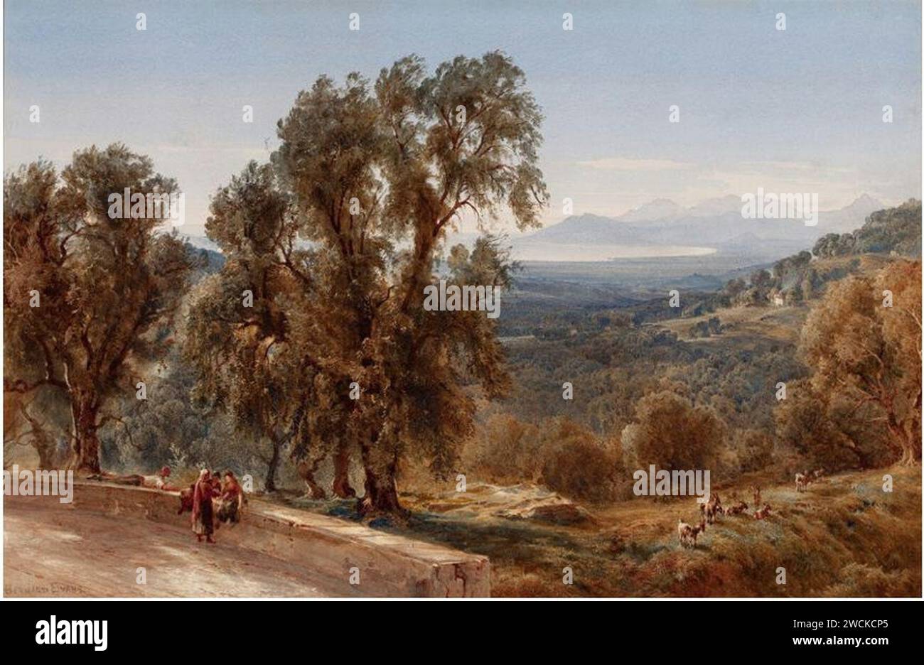 A View from Grasse, South France, 1892 Stock Photo - Alamy