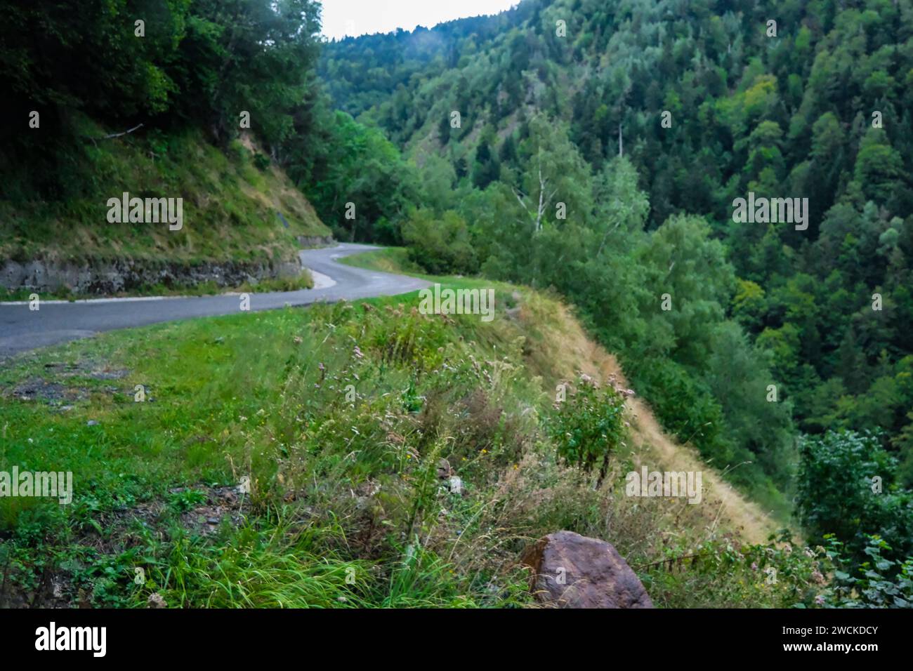 Aran Valley, Spain, forests, rivers, waterfalls, mountains Stock Photo ...