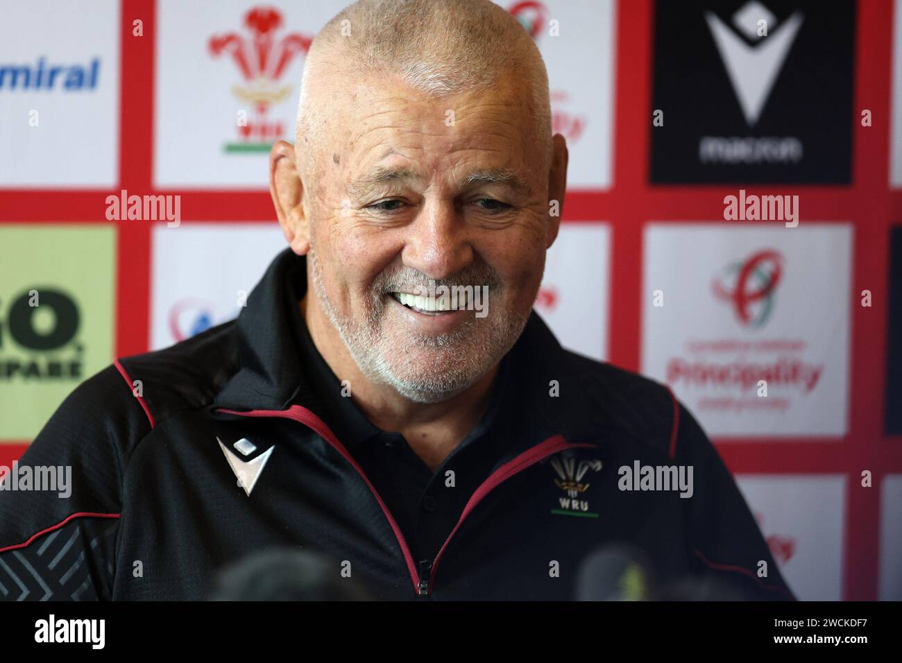 Cardiff, UK. 16th Jan, 2024. Warren Gatland, the head coach of Wales ...