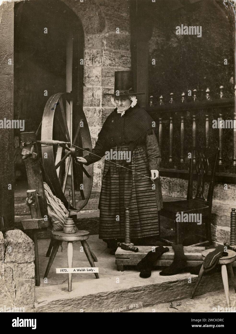 A Welsh Lady by Francis Bedford, c. 1863-1884 Stock Photo - Alamy