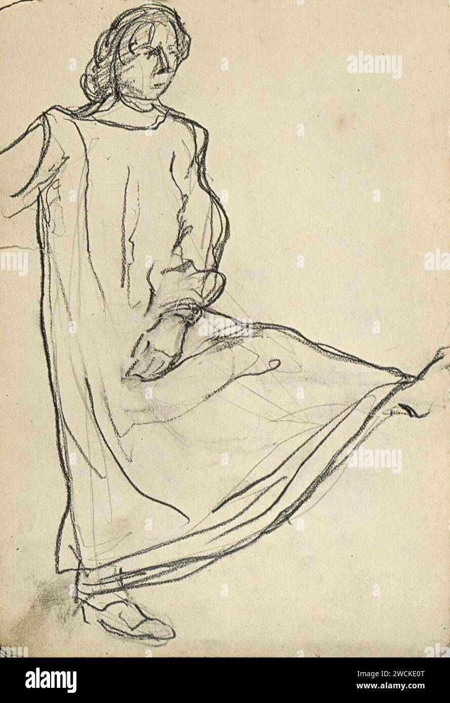 A Woman on One Leg by Theo van Doesburg Stock Photo - Alamy
