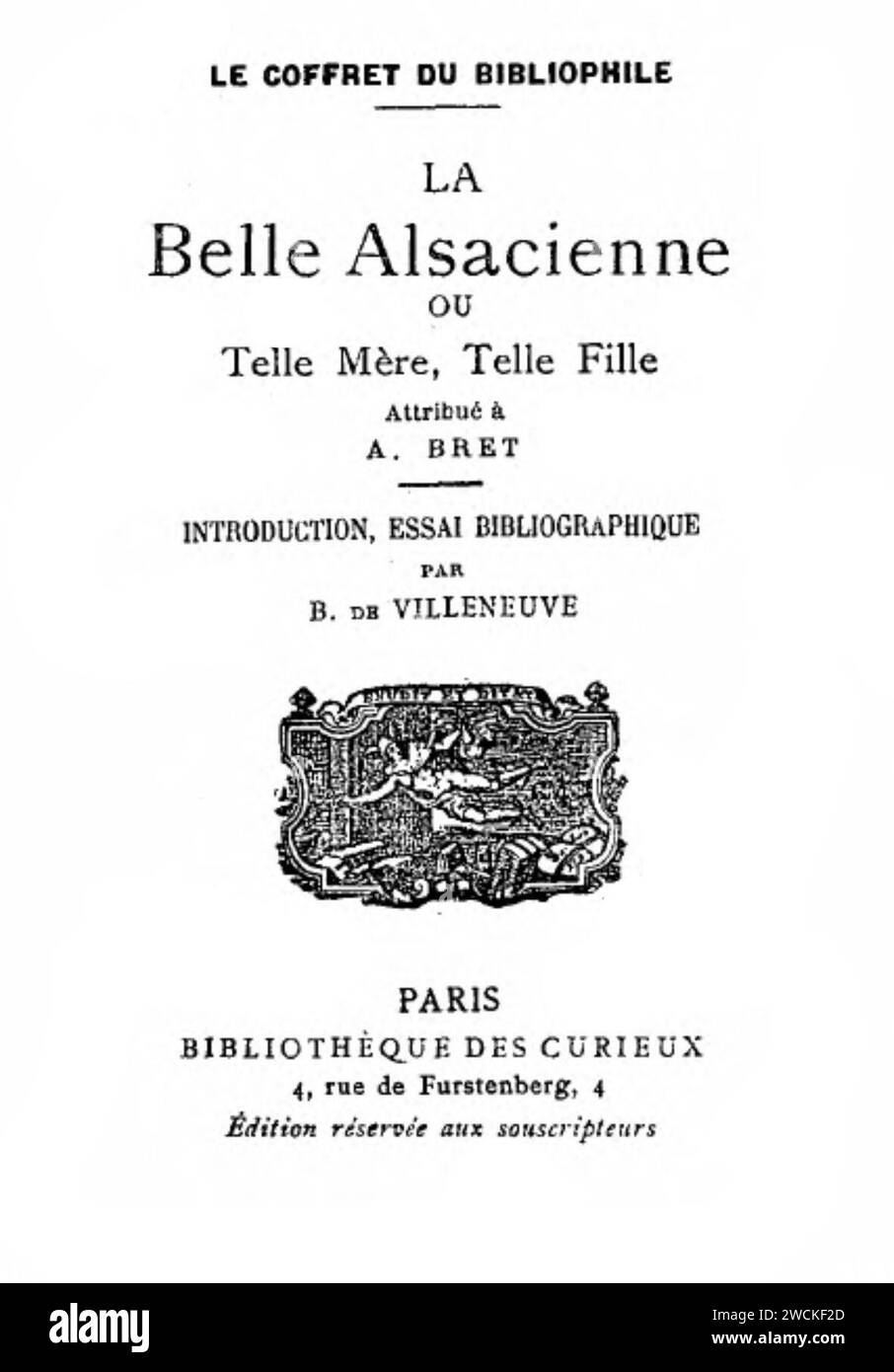 A. Bret, La belle alsacienne , ou Telle mère telle fille, 1923 (page 1 ...