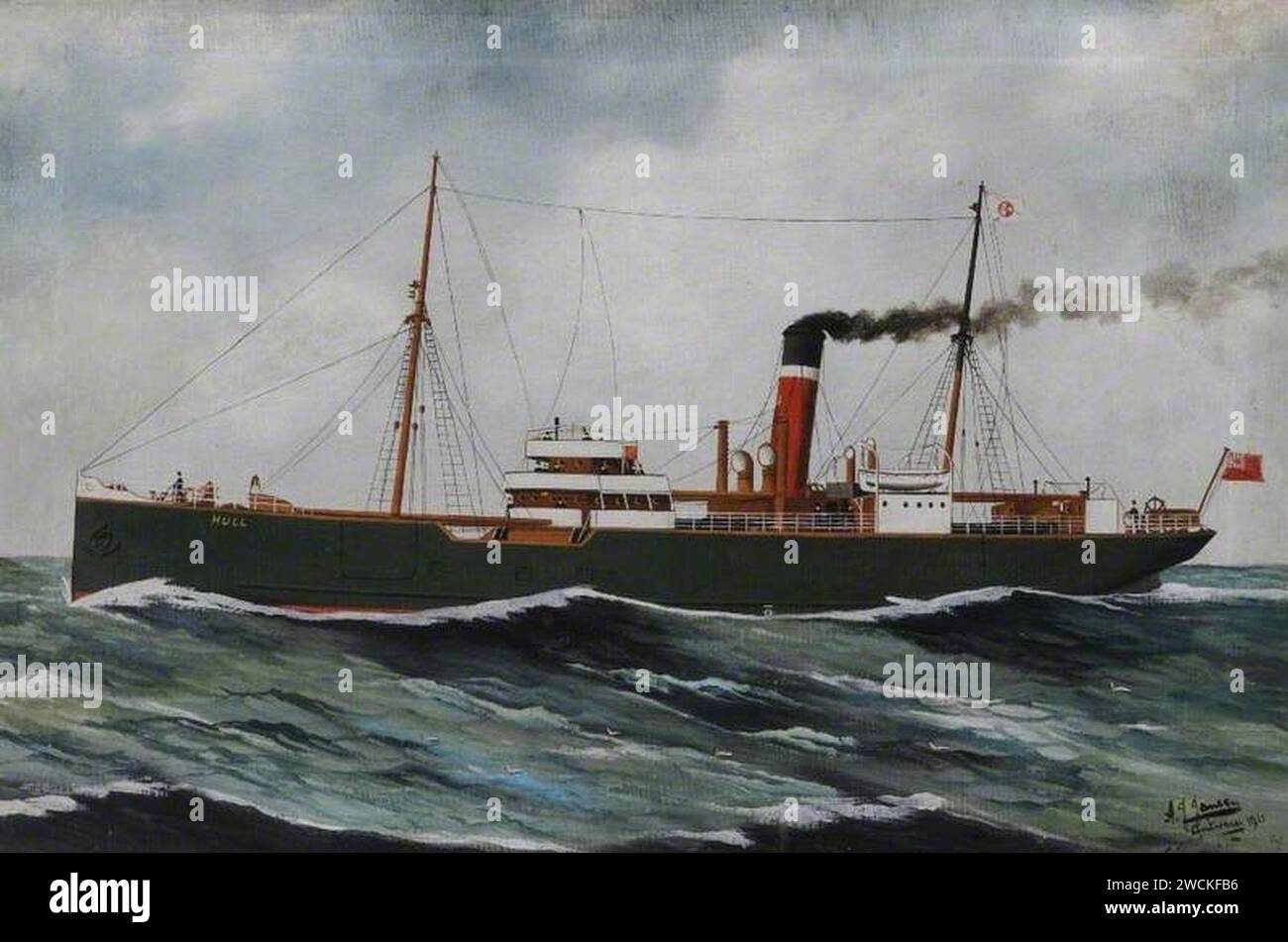 A. J. Jansen - SS 'Hull' (Wilson and North Eastern Railway Shipping ...