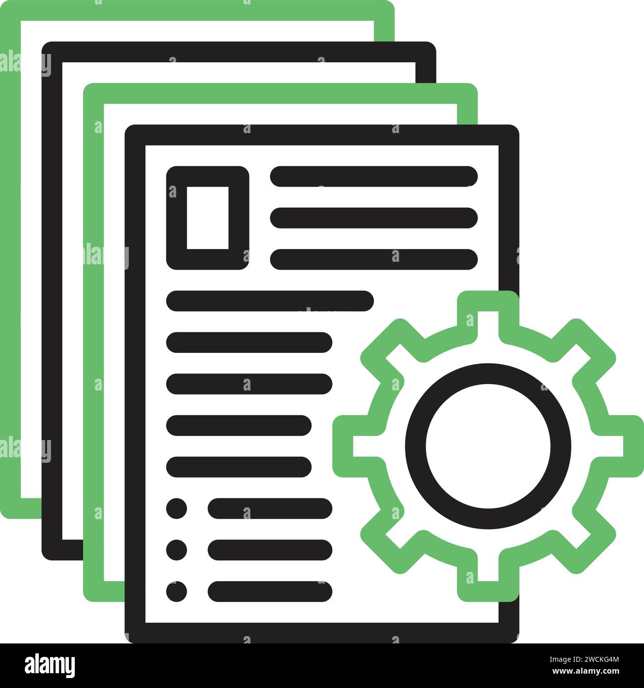 Documents Management icon vector image Stock Vector Image & Art - Alamy