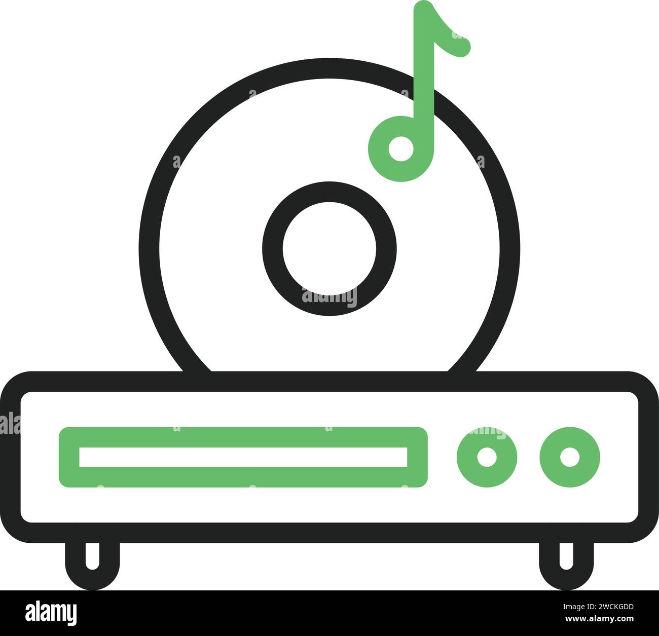 Disc Player icon vector image Stock Vector Image & Art - Alamy