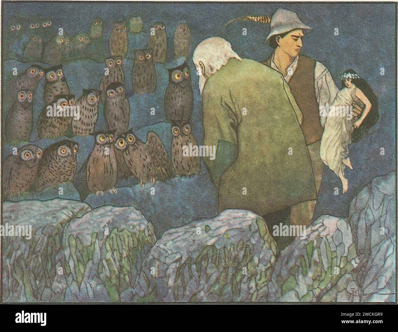 A. Scheiner - Zlatovláska, ilustrace - str. 133 Stock Photo - Alamy