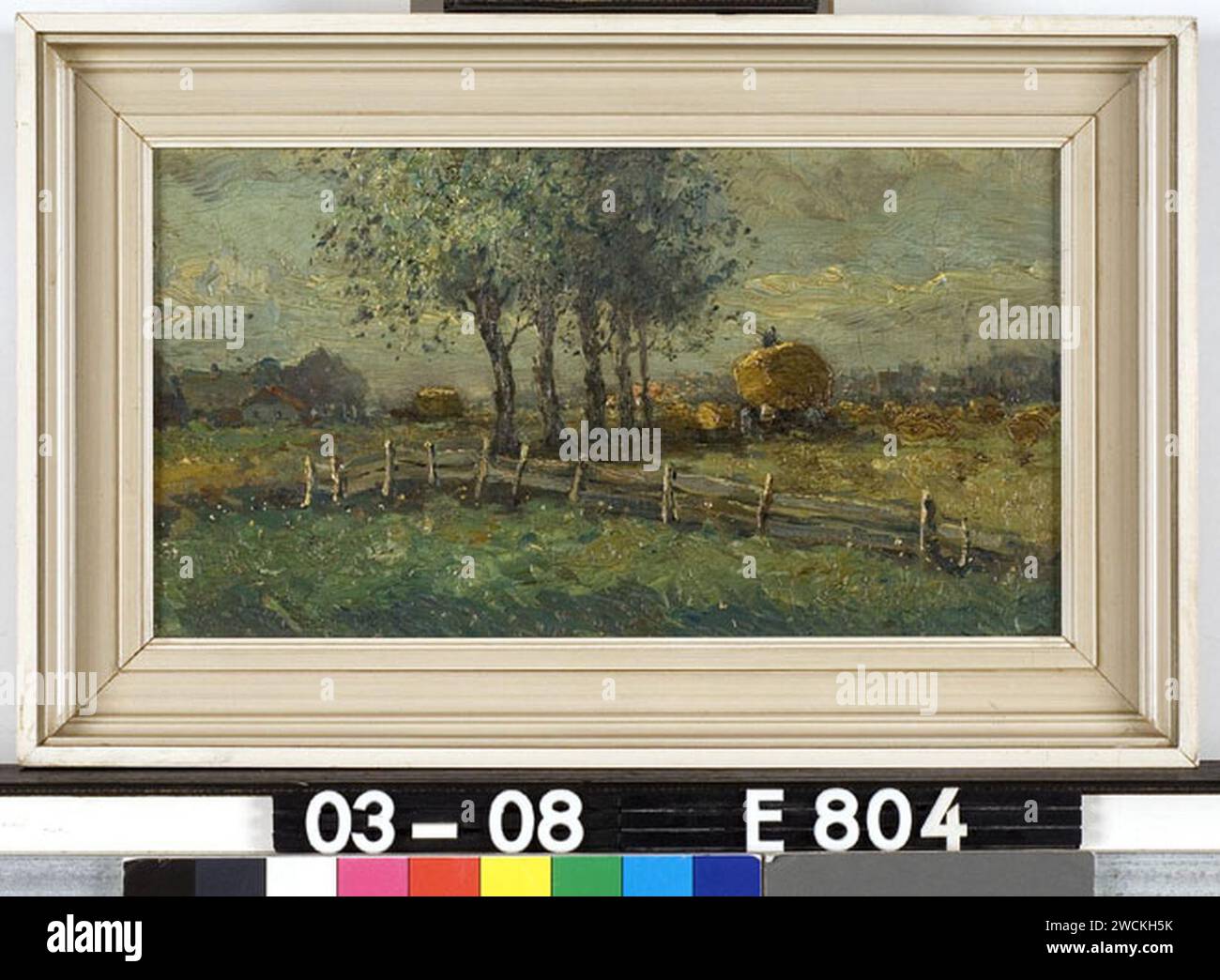 A.B. Dirckx - Landschap met hooiwagen - E804 Stock Photo - Alamy