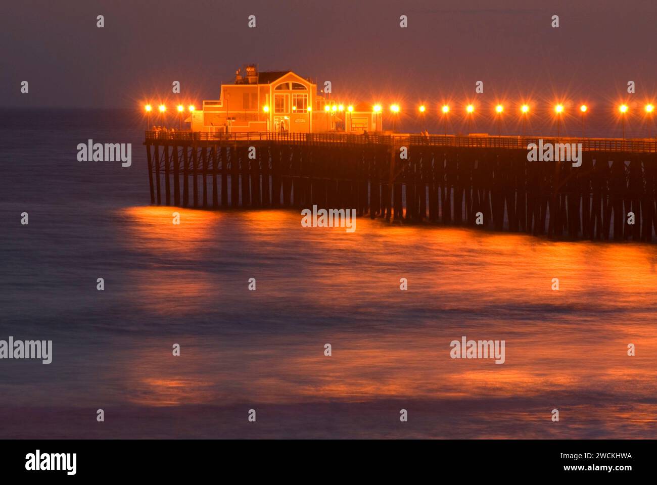 Oceanside Pier at night, Oceanside, California Stock Photo - Alamy