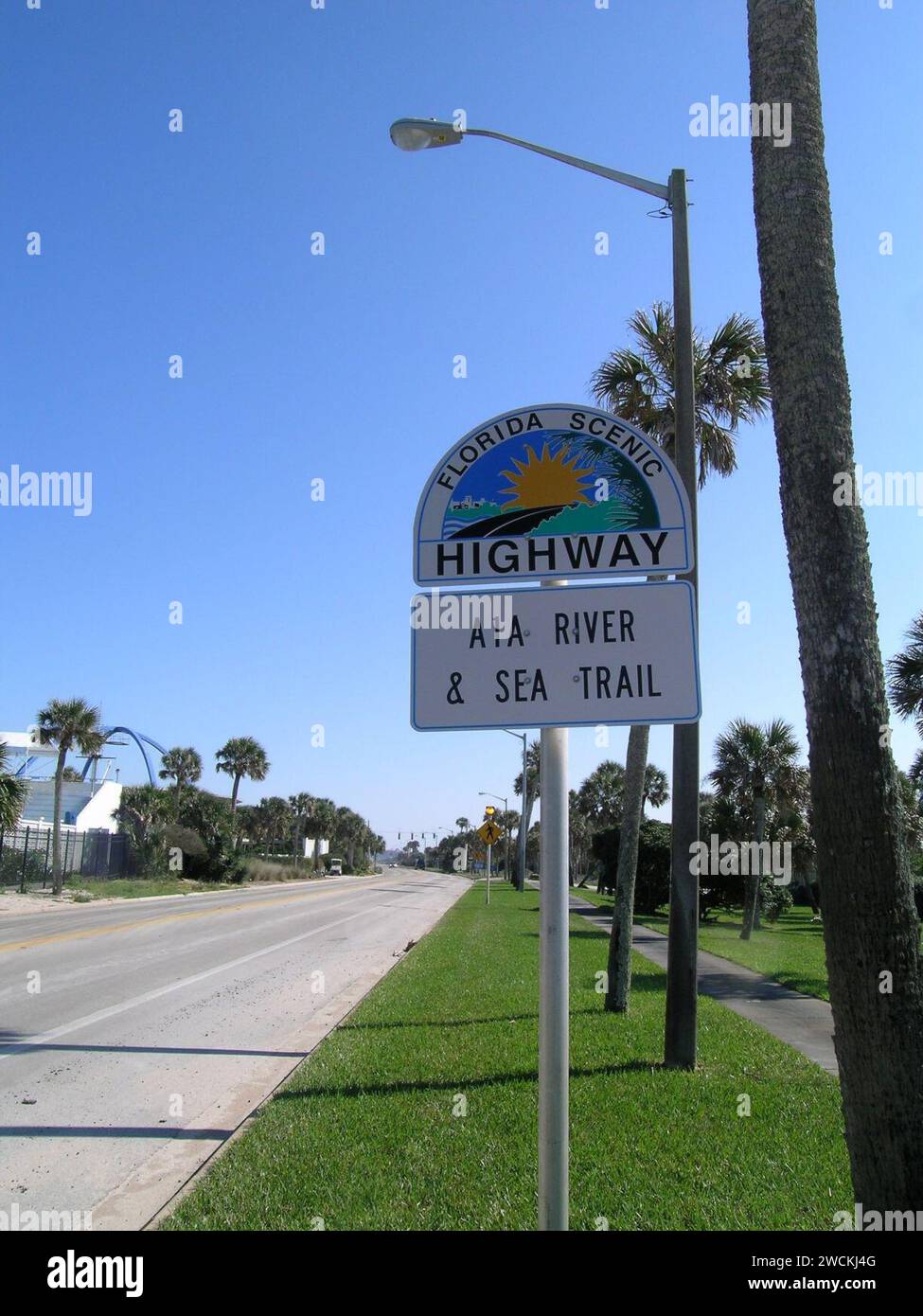A1A Scenic and Historic Coastal Byway - Entry Sign for A1A River & Sea ...