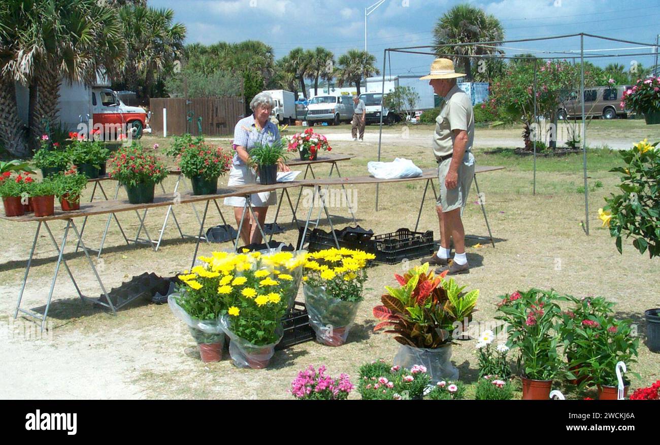 A1A Scenic and Historic Coastal Byway - Open Air Flower Market Stock ...