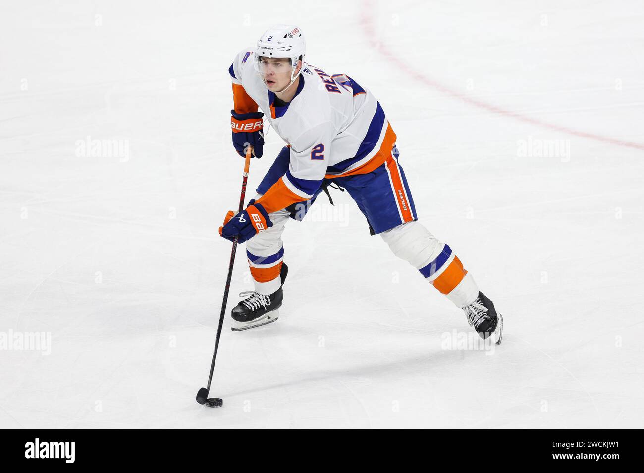 New York Islanders defenseman Mike Reilly in action during the third ...