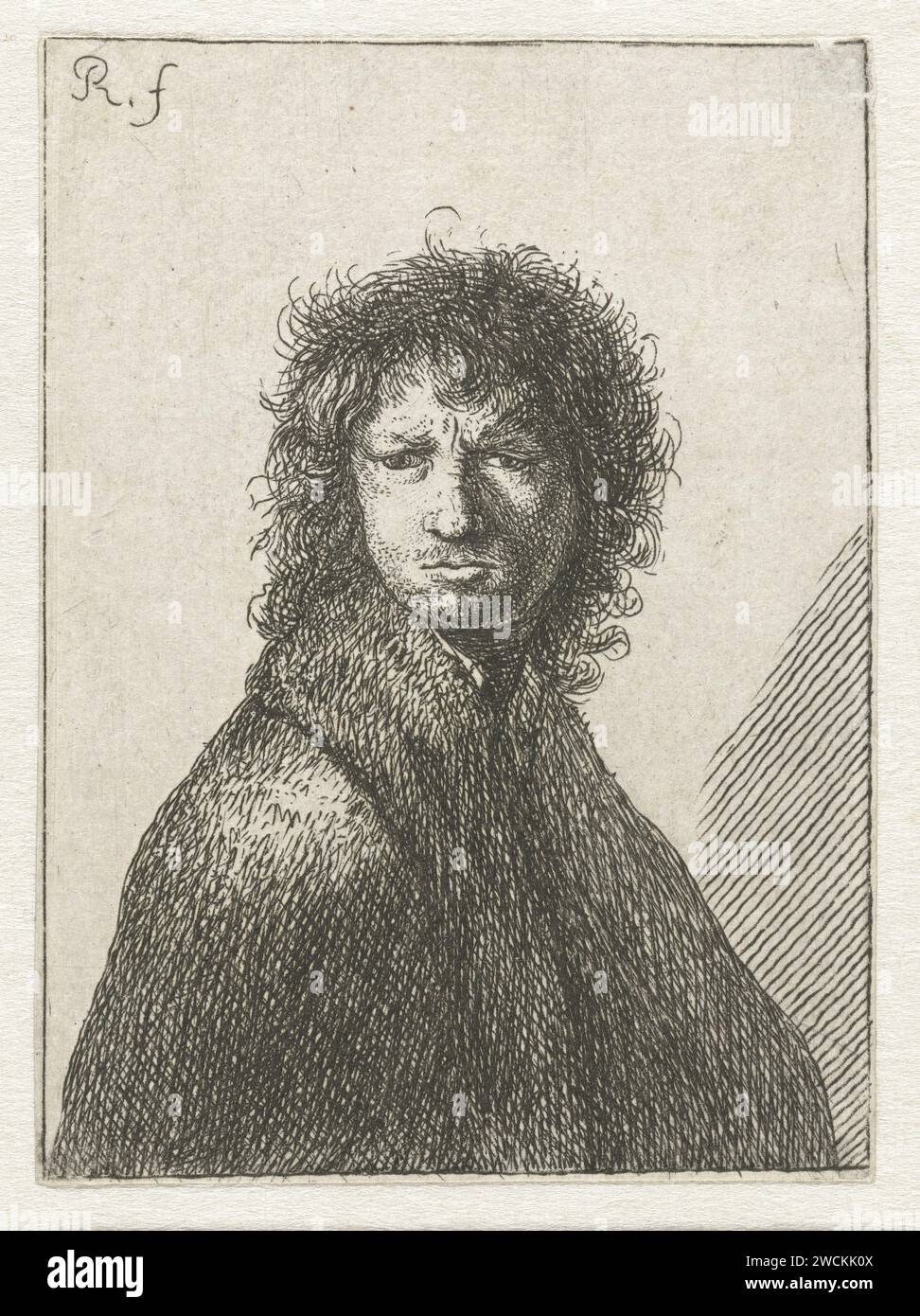 Self -Portrait, Frowing: Bust, Johann Georg Hertel (II), After ...