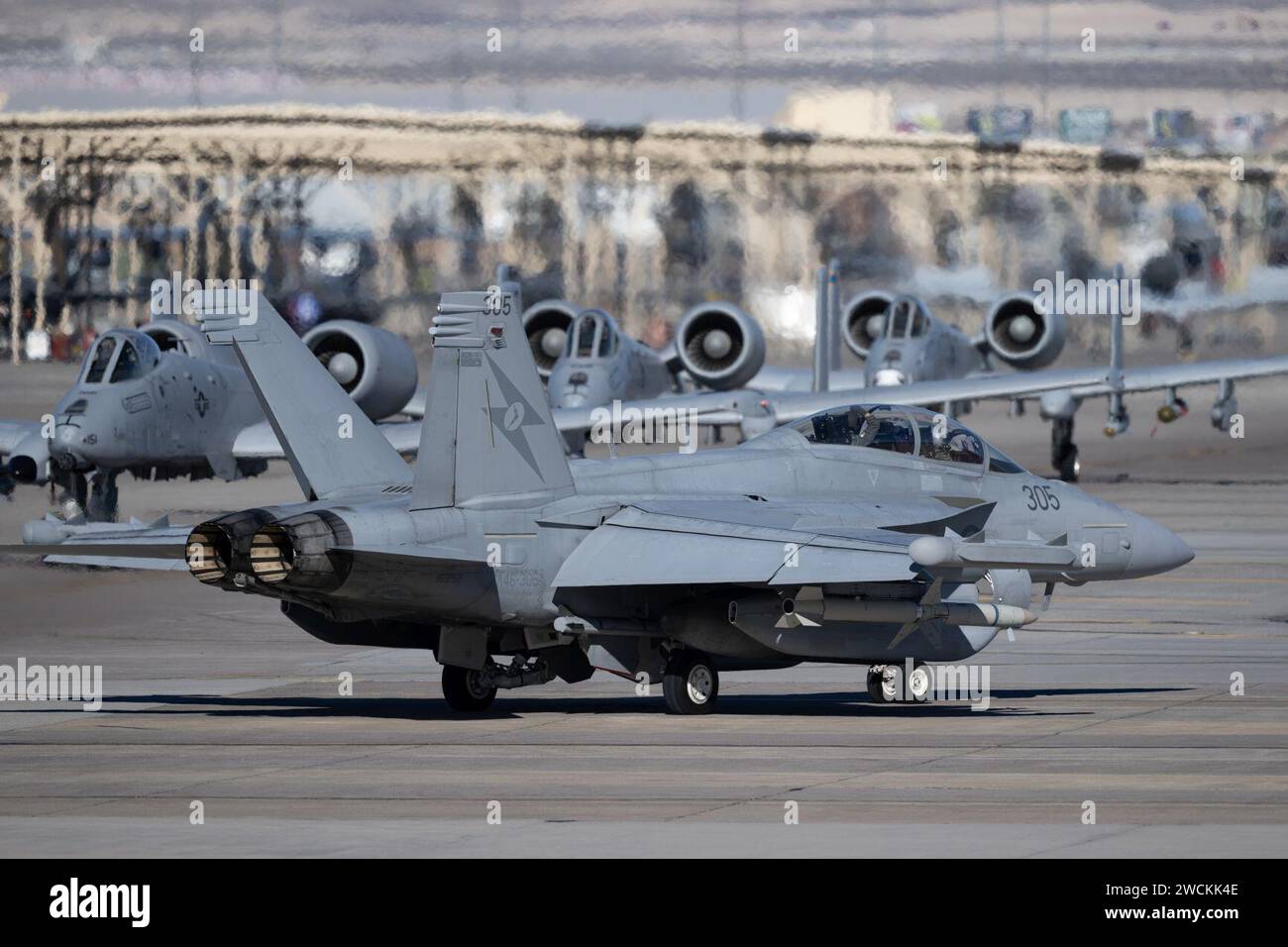 A46-305 before a mission during Red Flag 23-1 Stock Photo - Alamy