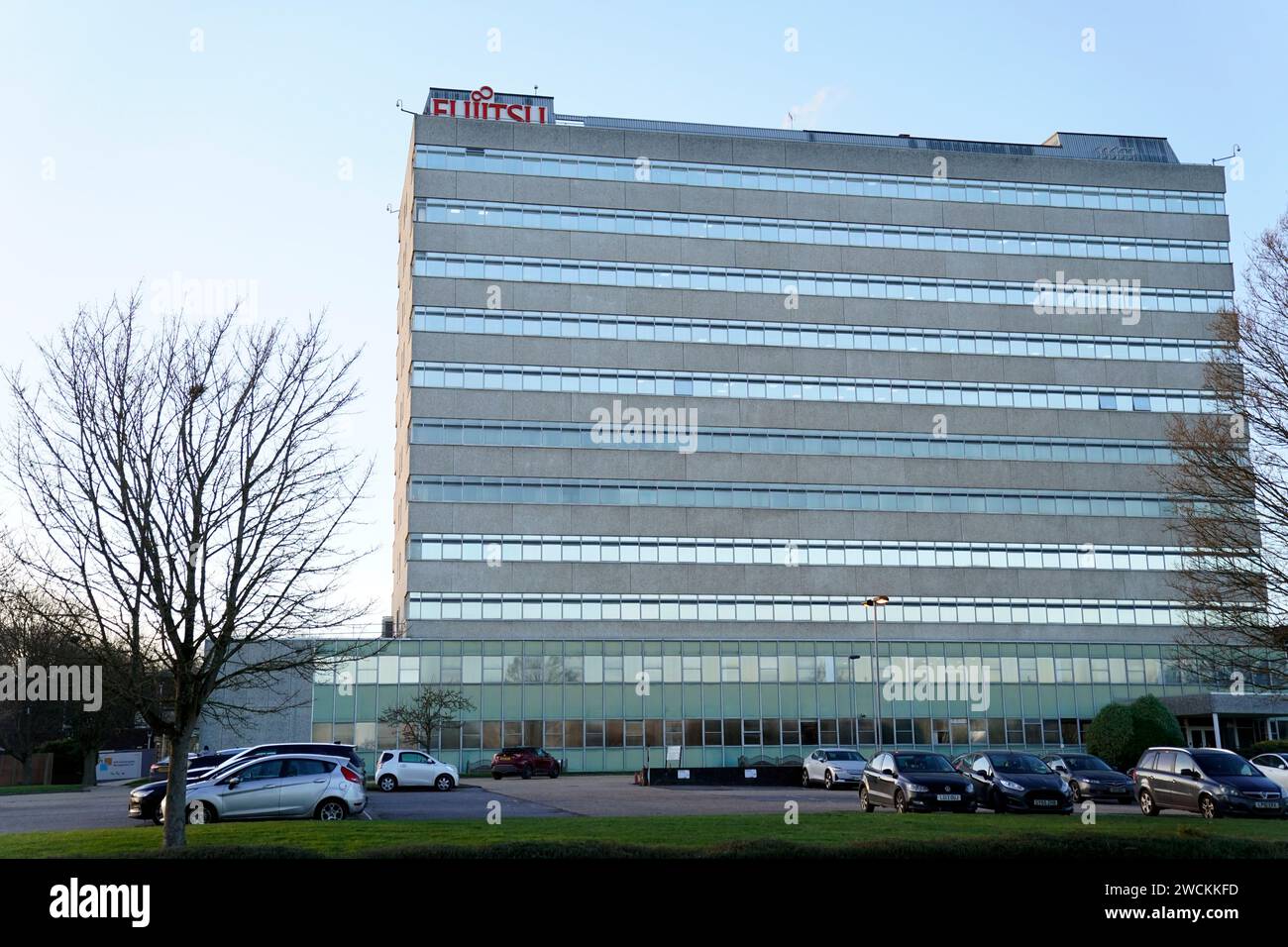 Fujitsu UK head office in Bracknell. Fujitsu has apologised to ...