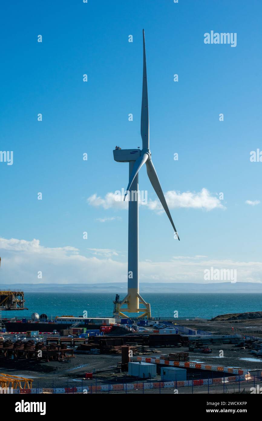 Wind turbine in scotland Stock Photo - Alamy
