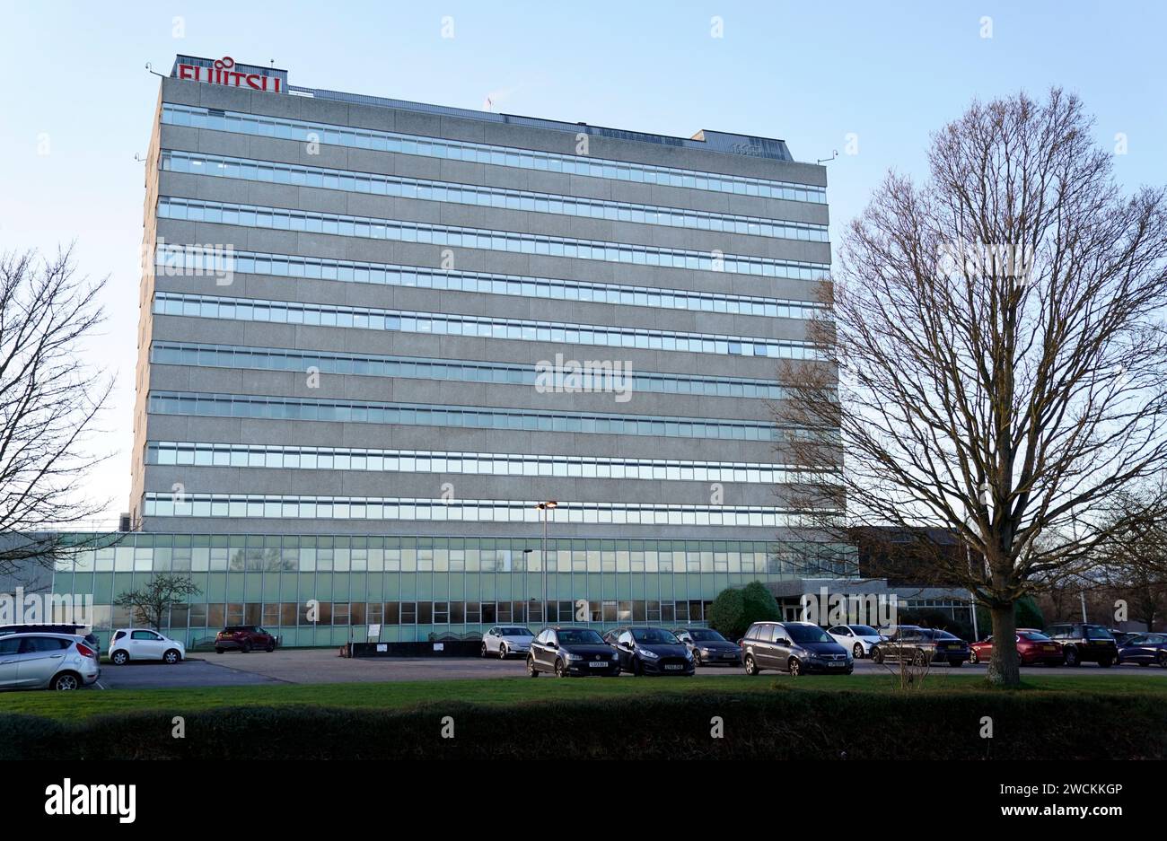 Fujitsu UK head office in Bracknell. Fujitsu has apologised to ...