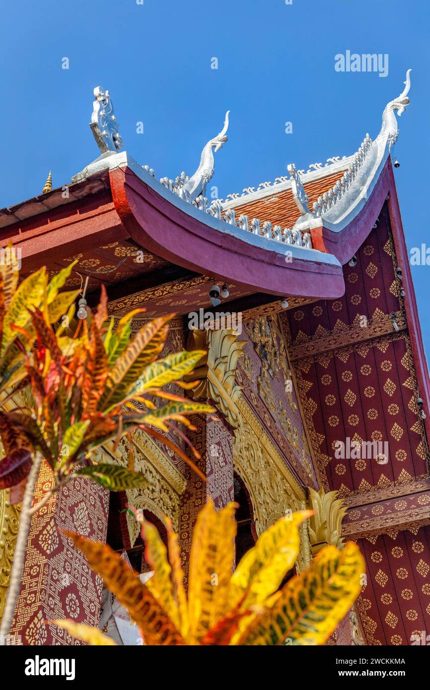 Entrance to the sim of the Wat Sen (Temple of the Patriarch), Luang ...