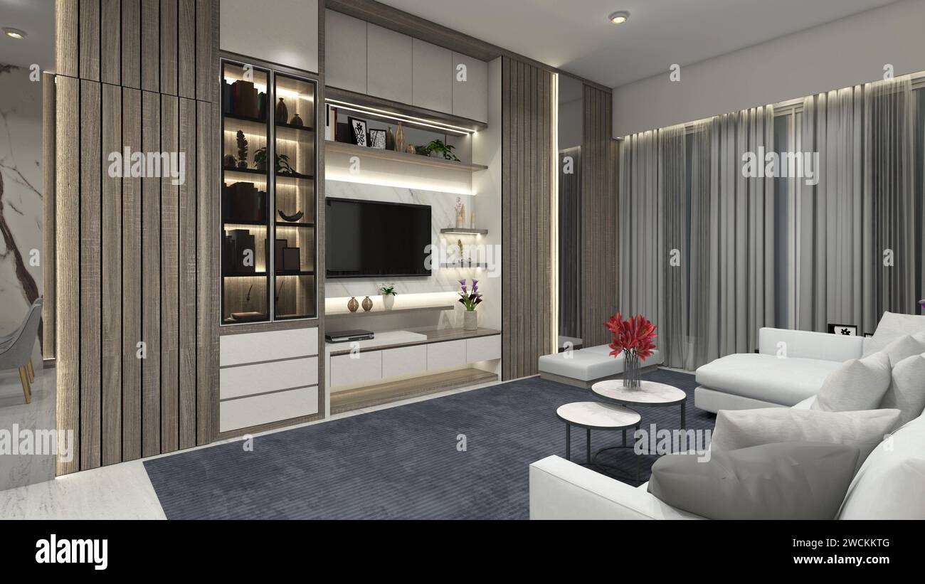 Luxurious living room hi-res stock photography and images - Alamy