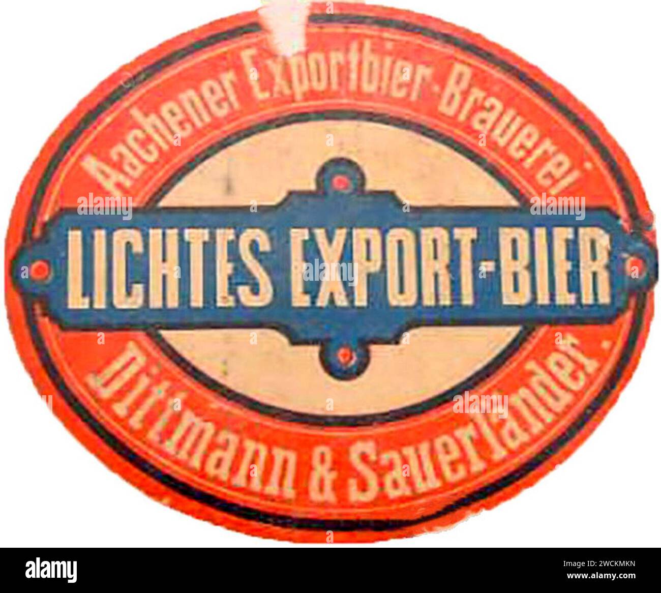 Aachener Export Bier etiket 23006 Stock Photo - Alamy