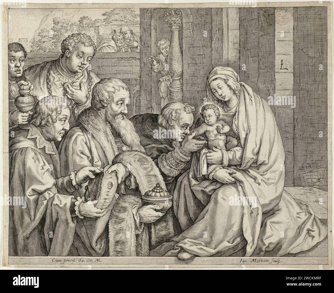 Aanbidding door de Koningen Stock Photo - Alamy