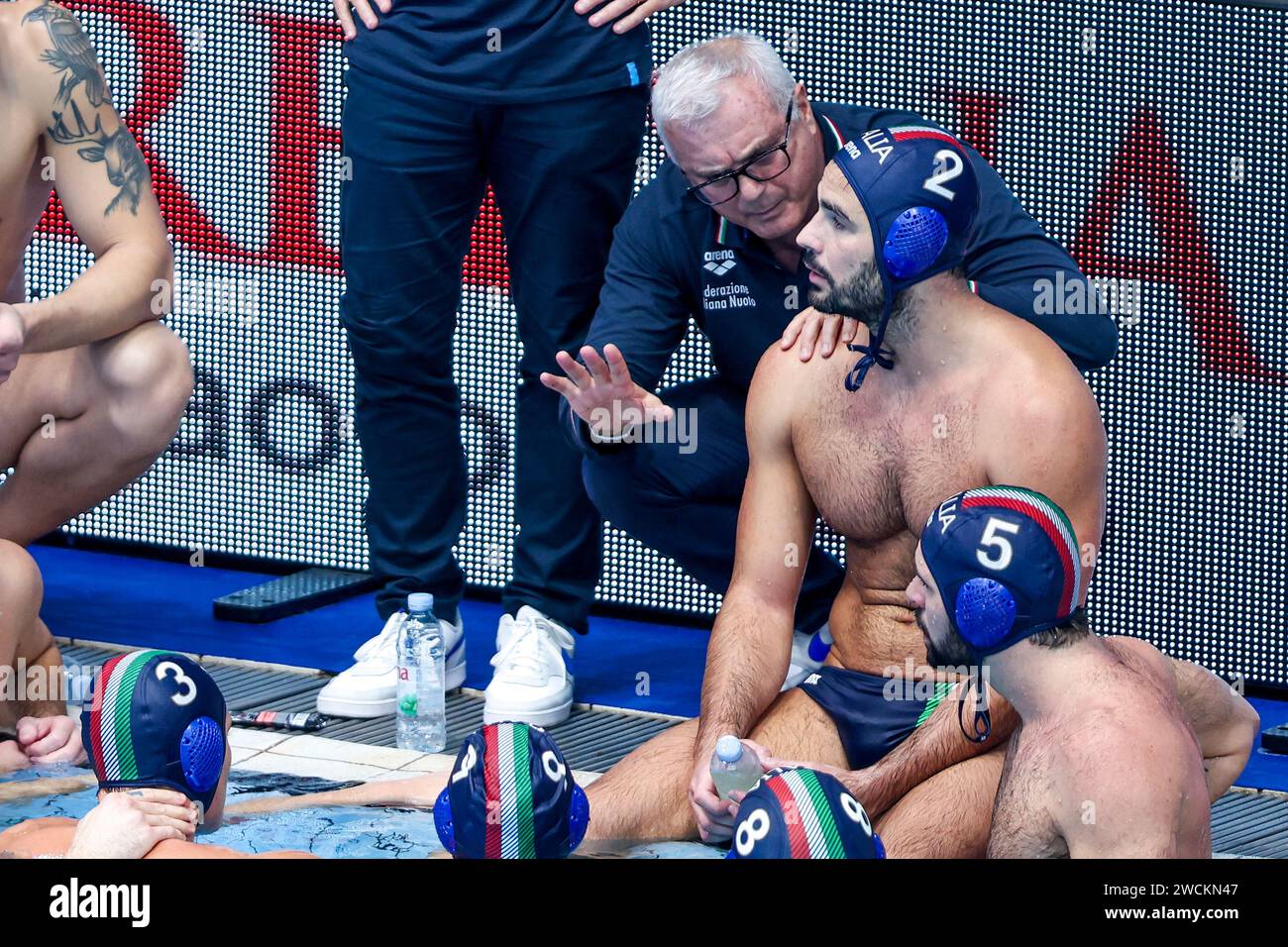 Zagreb, Croatia. 16th Jan, 2024. ZAGREB, CROATIA - JANUARY 16: Italy ...