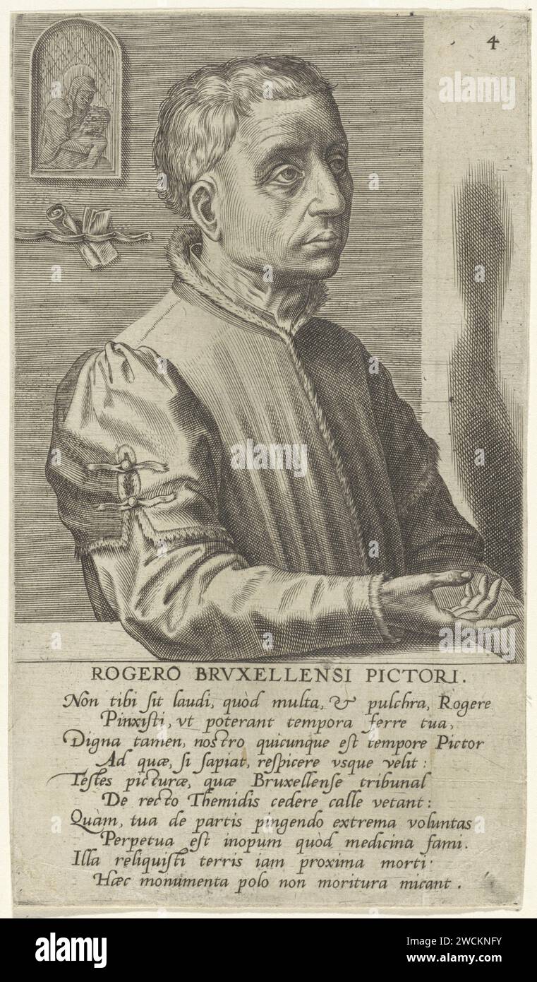 Portrait of the painter Rogier van der Weyden, Wierix (Rejected ...