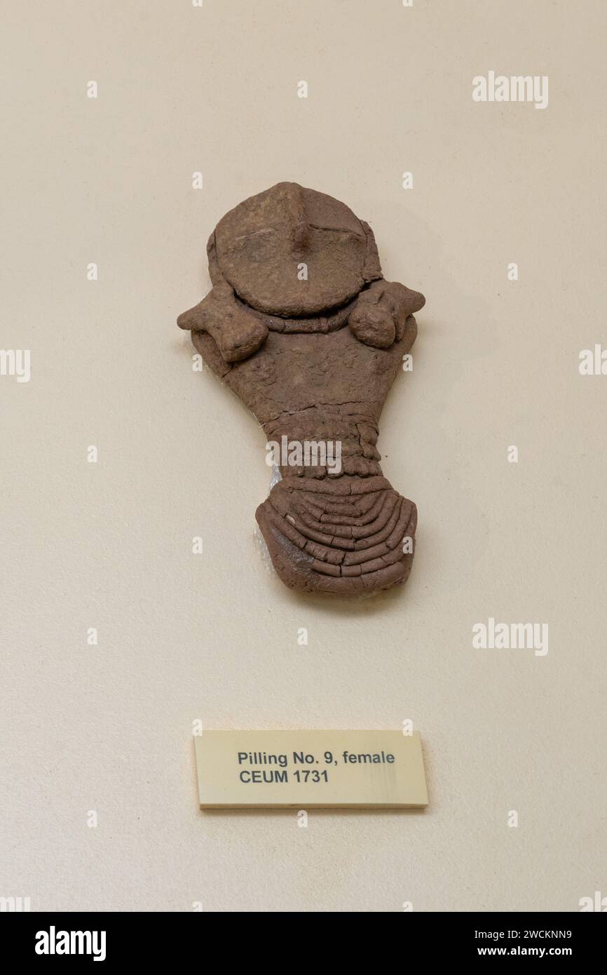 A female Fremont culture clay figurine in the USU Eastern Prehistoric ...
