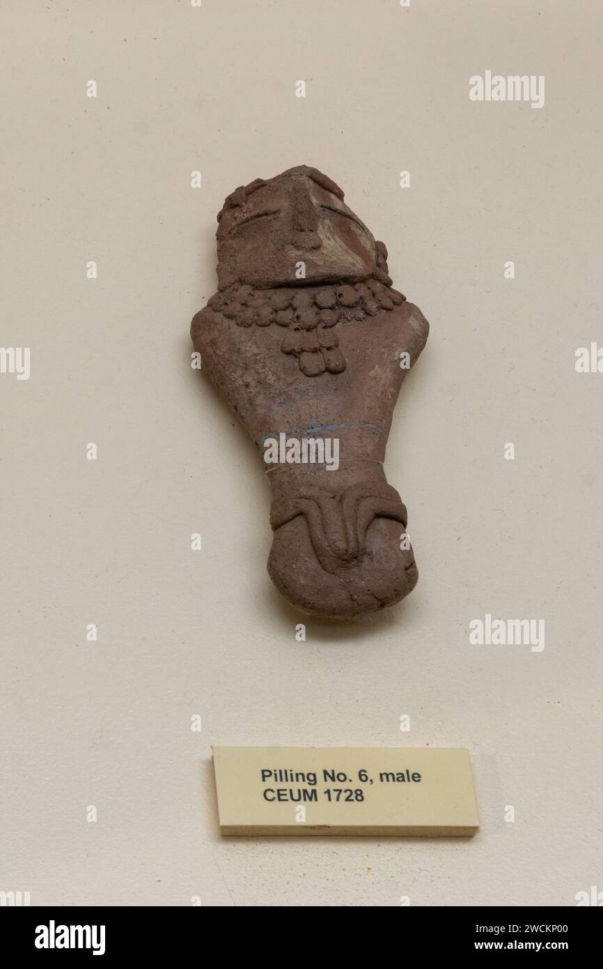 A male Fremont culture clay figurine in the USU Eastern Prehistoric ...