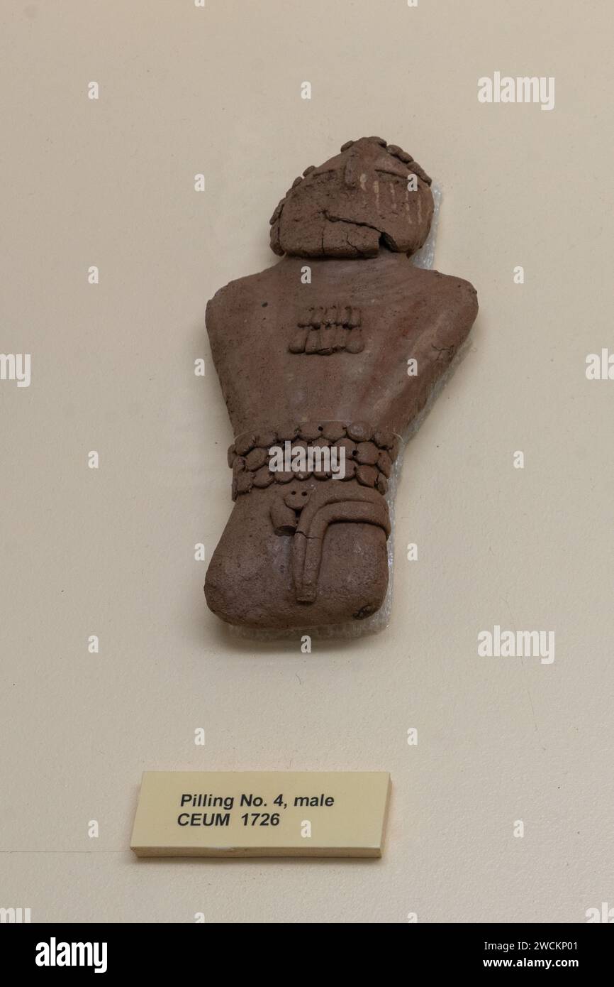 A male Fremont culture clay figurine in the USU Eastern Prehistoric ...